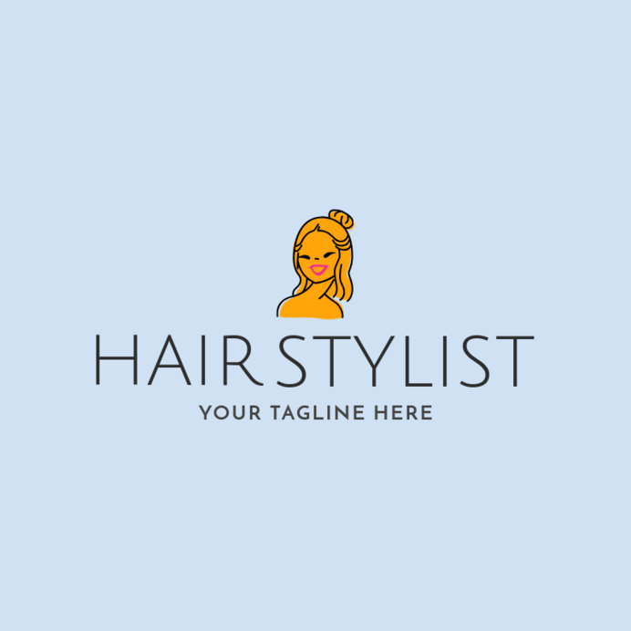 Placeit - Hair Salon Logo Maker with People Illustrations
