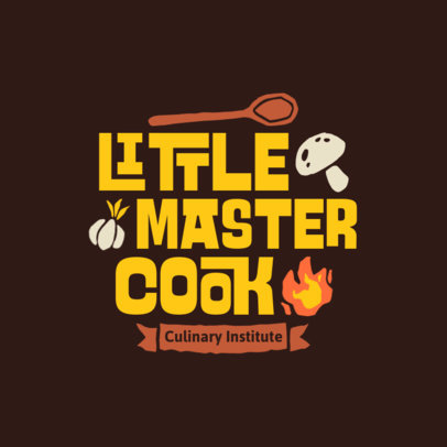 Placeit - Kids' Cooking School Logo Generator with Illustrated Graphics