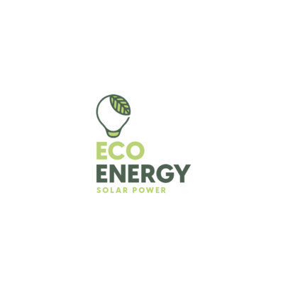 Placeit - Eco-Energy Logo Maker for a Solar Power Company