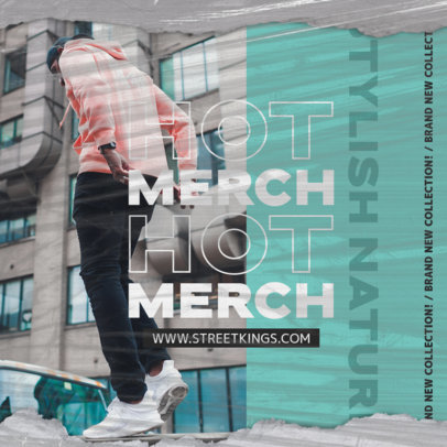 Placeit - Instagram Post Maker to Promote a Streetwear Boutique