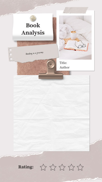 Placeit - Instagram Story Creator for a Book Analysis With a Nice Aesthetic