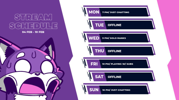 Placeit - Twitch Screen Generator for a Streaming Schedule with an ...