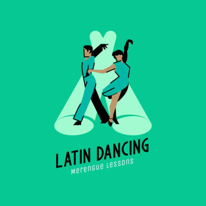 Placeit - Logo Creator for Latin Dancing Classes with Illustrated Dancers