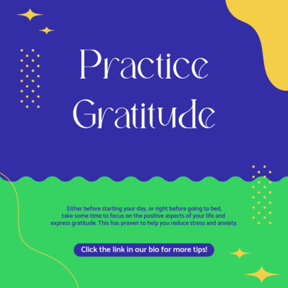 Placeit - Instagram Post Creator Featuring a Gratitude Quote