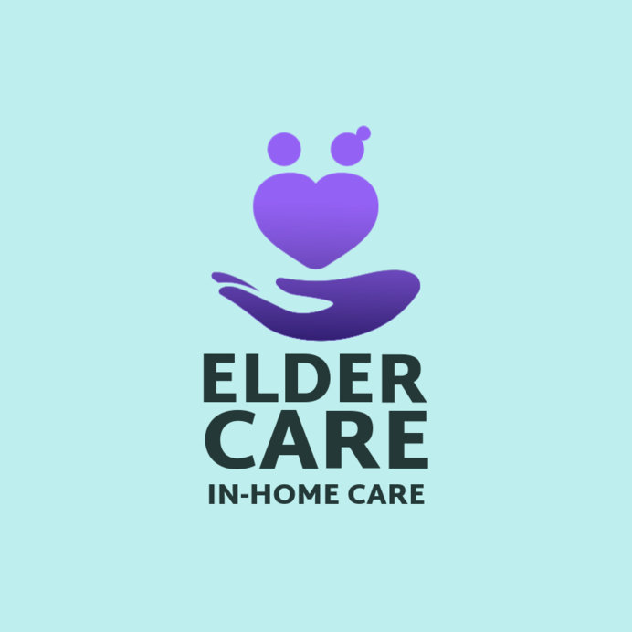 Placeit - Caregiver Logo Creator for an Elder Care Assistance Service