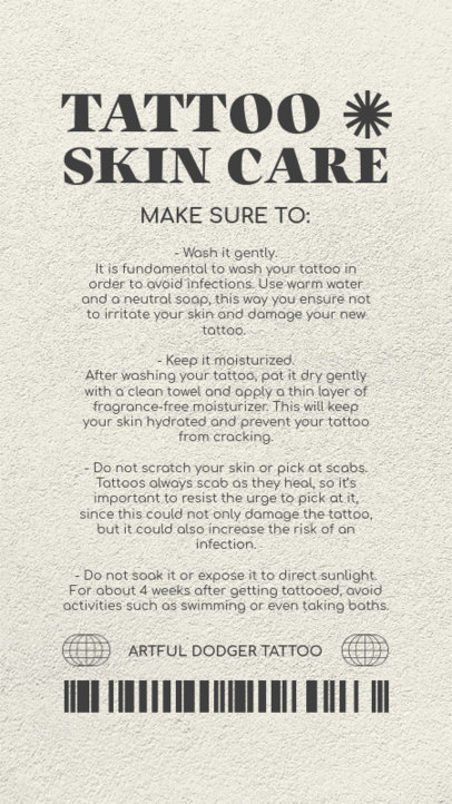 Placeit - Tattoo Instagram Story Creator for an Ink Studio