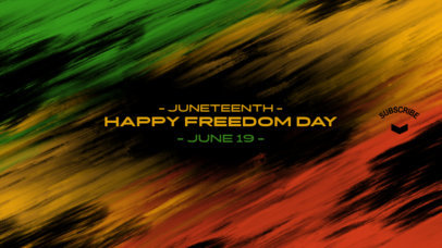 Placeit - YouTube Banner Generator with a Happy Freedom Day Message for ...