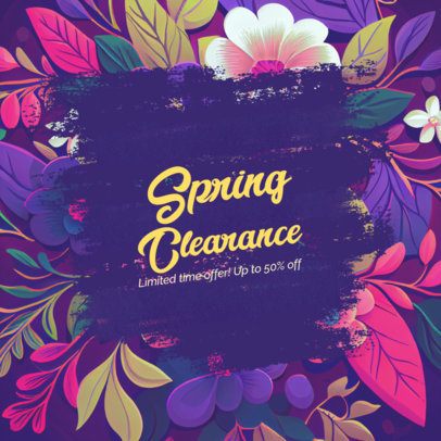 Placeit - Promo Instagram Post Generator for a Spring Clearance