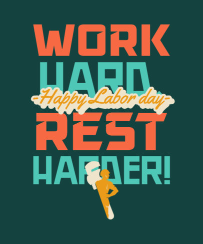 Placeit - T-Shirt Design Generator Featuring a Hard Work-Themed Quote ...