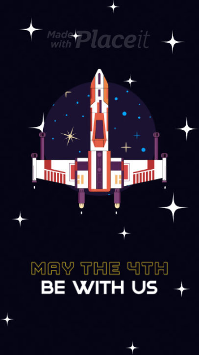 Placeit - May the 4th-Themed Instagram Story Video Maker Featuring a ...