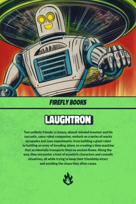 Placeit - Adventure Back Book Cover Creator Featuring a Robot Story