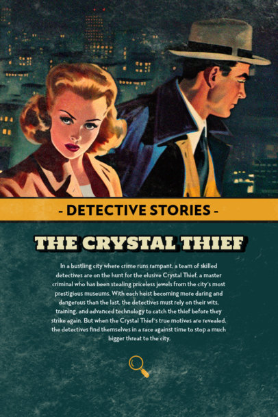 Placeit - Mystery Back Book Cover Generator for Detective Stories