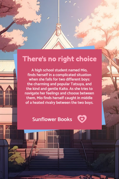 Placeit - Romantic Manga Back Cover Creator for an Anime Love Story