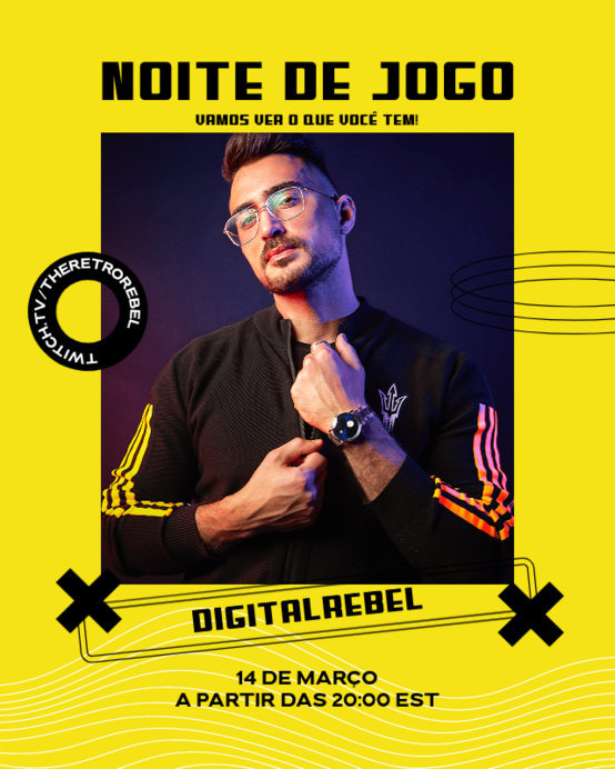 Placeit - Instagram Post Creator for a Gaming Night Live Stream Ad