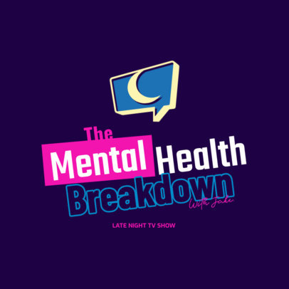 Placeit - Late Night Show Logo Maker for Mental Health Program