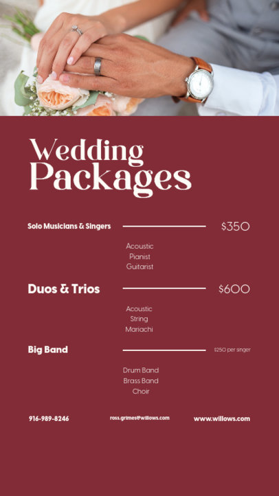 Placeit - Instagram Story Creator Featuring a List of Wedding Music ...