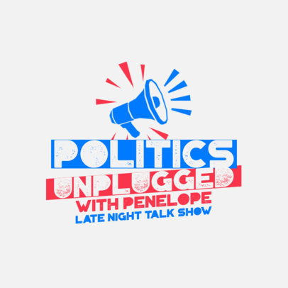 Placeit - Politics Logo Generator for a Late Night Talk Show