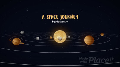 Placeit - Intro Video Generator With Space-Themed Animated Graphics