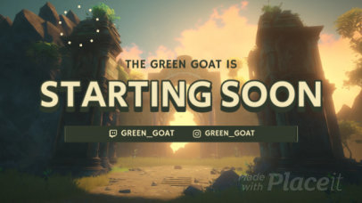 Placeit - Starting Soon Twitch Screen Design Creator Featuring a Zelda ...