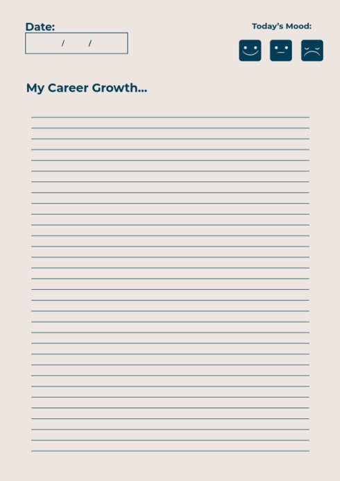 Placeit - Journal Design Creator to Write Career Progress