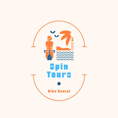 Placeit - Online Logo Template Featuring Simple Graphics for Tour Agencies