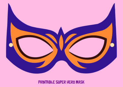 Placeit - Printable Design Template for a Superhero Mask