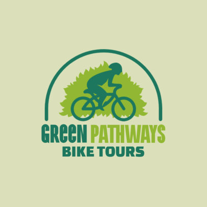 Placeit - Brand Logo Template for a Bike Tour Business