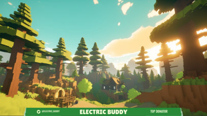 Placeit - Twitch Overlay Template Featuring a Theme Inspired by Roblox