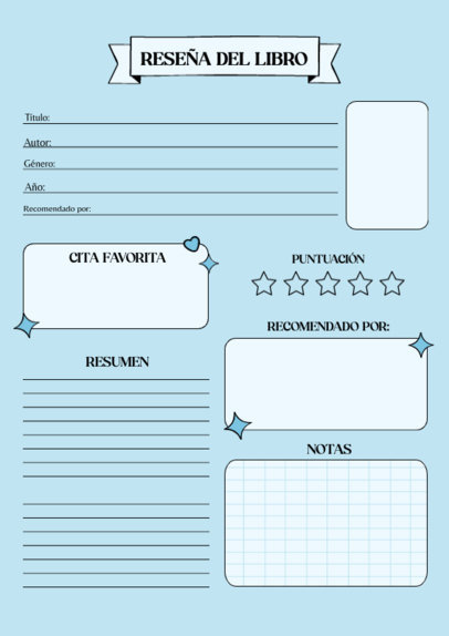 Placeit - Colorful Planner Design Creator for a Book Summary
