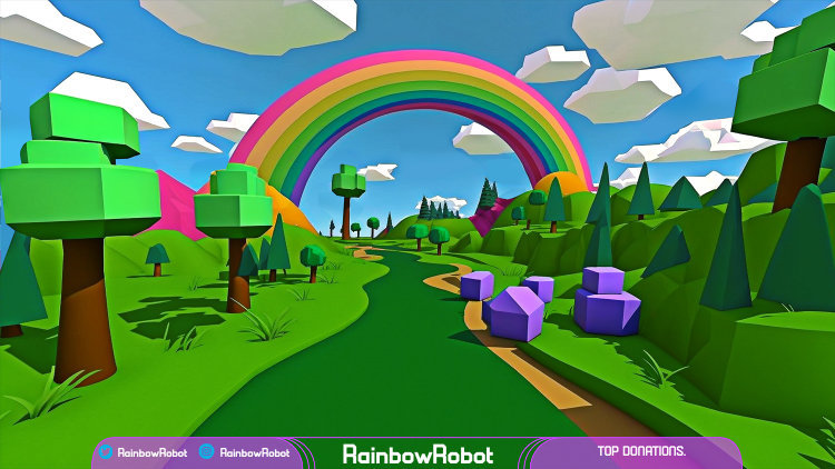 Placeit - Colorful Twitch Overlay Maker With a Roblox-Inspired Aesthetic