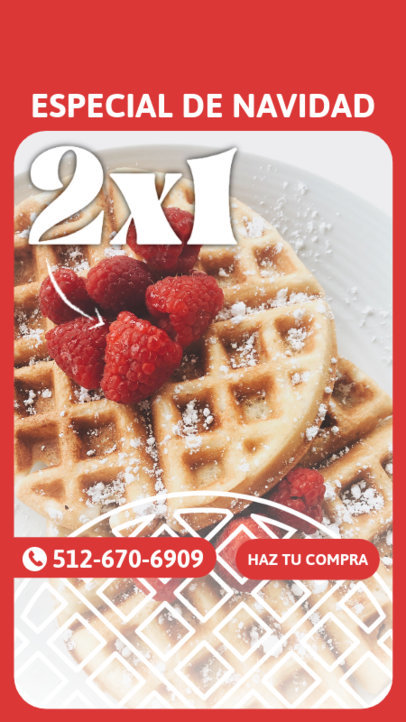 Placeit - Instagram Story Creator Featuring a 2x1 Deal for a Breakfast ...