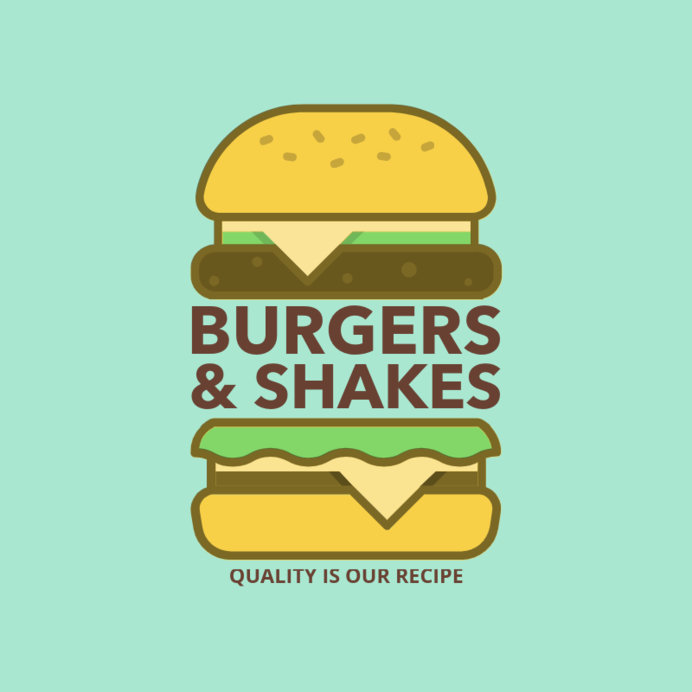 Placeit - Burger Restaurant Logo Maker with Split Graphics