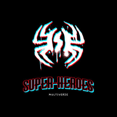 Placeit - Spiderverse-Inspired Logo Maker for a Clothing Brand