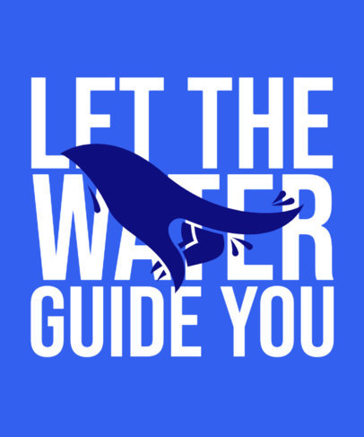 Placeit - Water-Themed T-Shirt Design Creator Inspired by Elemental
