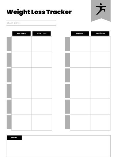 Placeit - Planner Design Maker for a Weight Loss Tracking