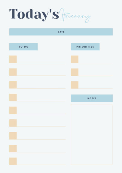 Placeit - Planner Design Maker Featuring a To-Do List for Daily Activities