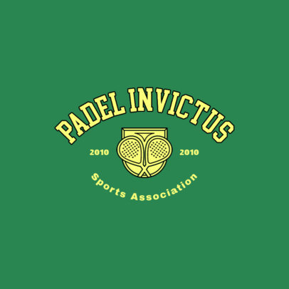 Placeit - Online Logo Template for a Padel Club