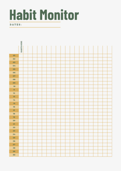 Placeit - Planner Design Maker for a Monthly Routine Monitoring
