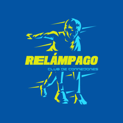 Placeit - Online Logo Maker for a Runners Team for a Racing Track Marathon