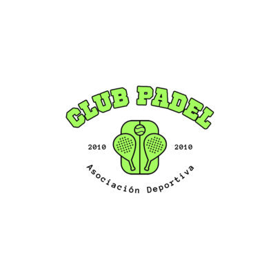 Placeit - Padel Club Logo Maker with Illustrated Rackets