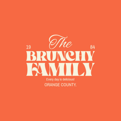 Placeit - Logo Generator for a Brunch Restaurant Featuring Elegant ...
