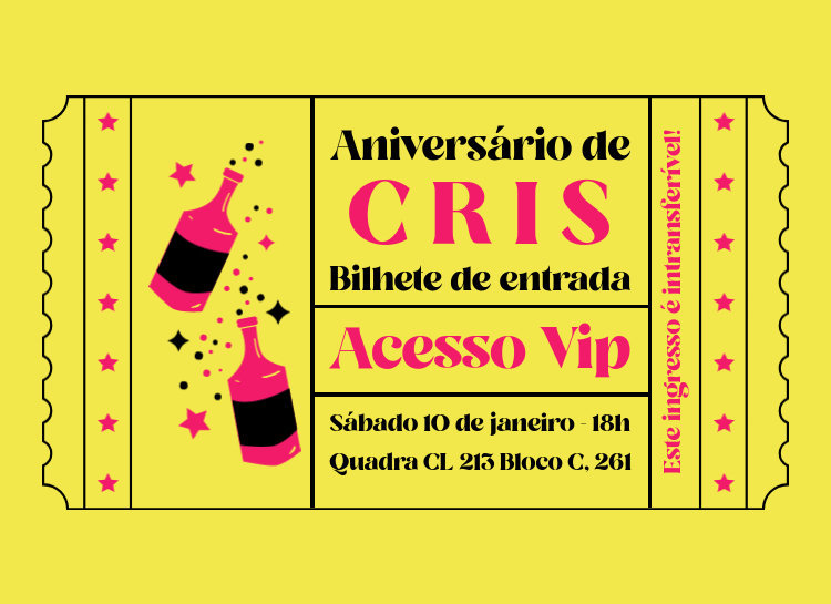 Placeit - Birthday Party Invitation Design Generator Featuring a Ticket ...