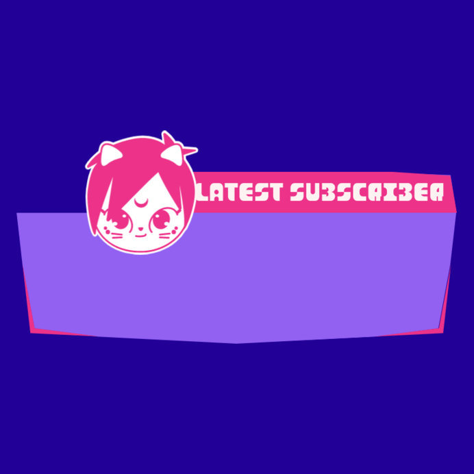 Placeit - Twitch Alert Box for New Subscribers Featuring a Y2K Theme