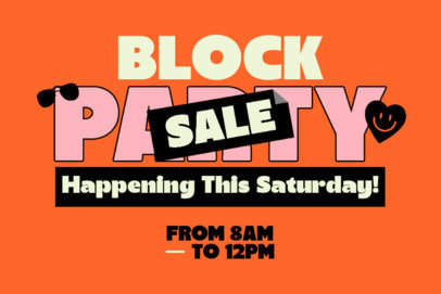 Placeit - Yard Sign Generator for a Block Sale Party Featuring ...