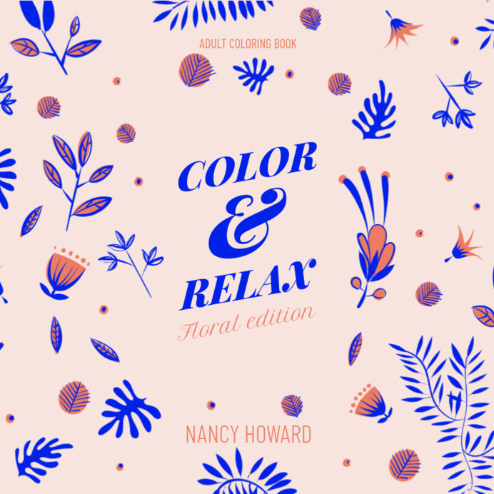 Placeit - Adult Coloring Book Cover Maker