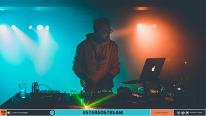 Placeit - Twitch Overlay Design Generator for an Underground DJ