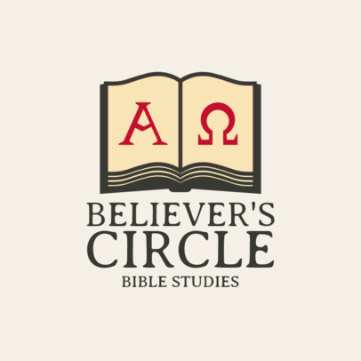 Placeit - Christian Logo Maker for a Bible Studies Group