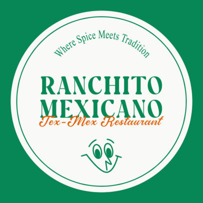 Placeit - Sticker Design Maker for a Tex-Mex Restaurant