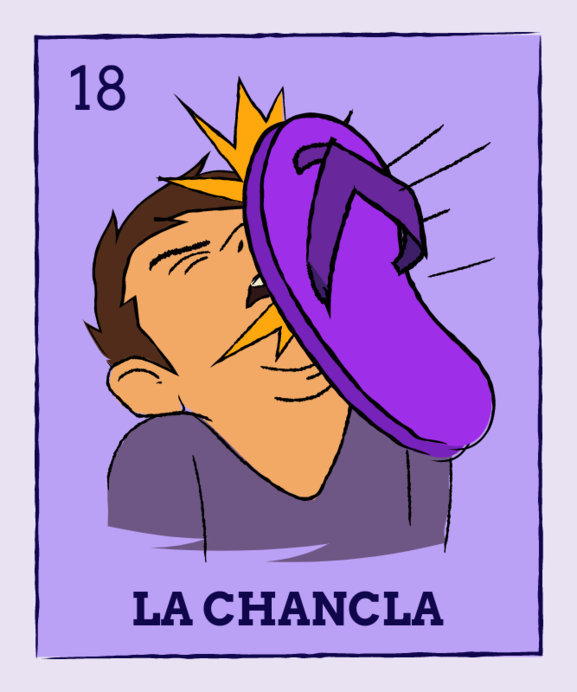 Placeit - T-Shirt Design Maker Featuring a Chancla Meme Graphic