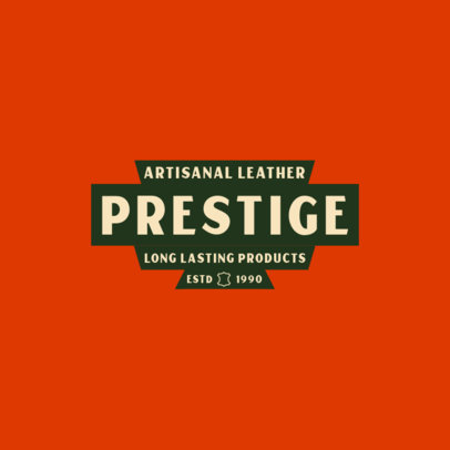 Placeit - Online Logo Maker for a Leather Goods Store